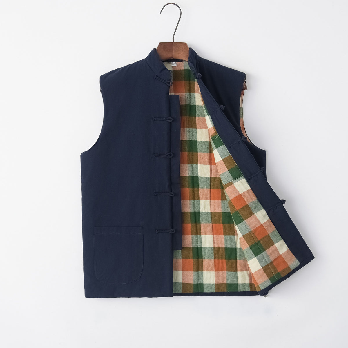 Mandarin Collar Traditional Chinese Style Wadded Waistcoat – IDREAMMART
