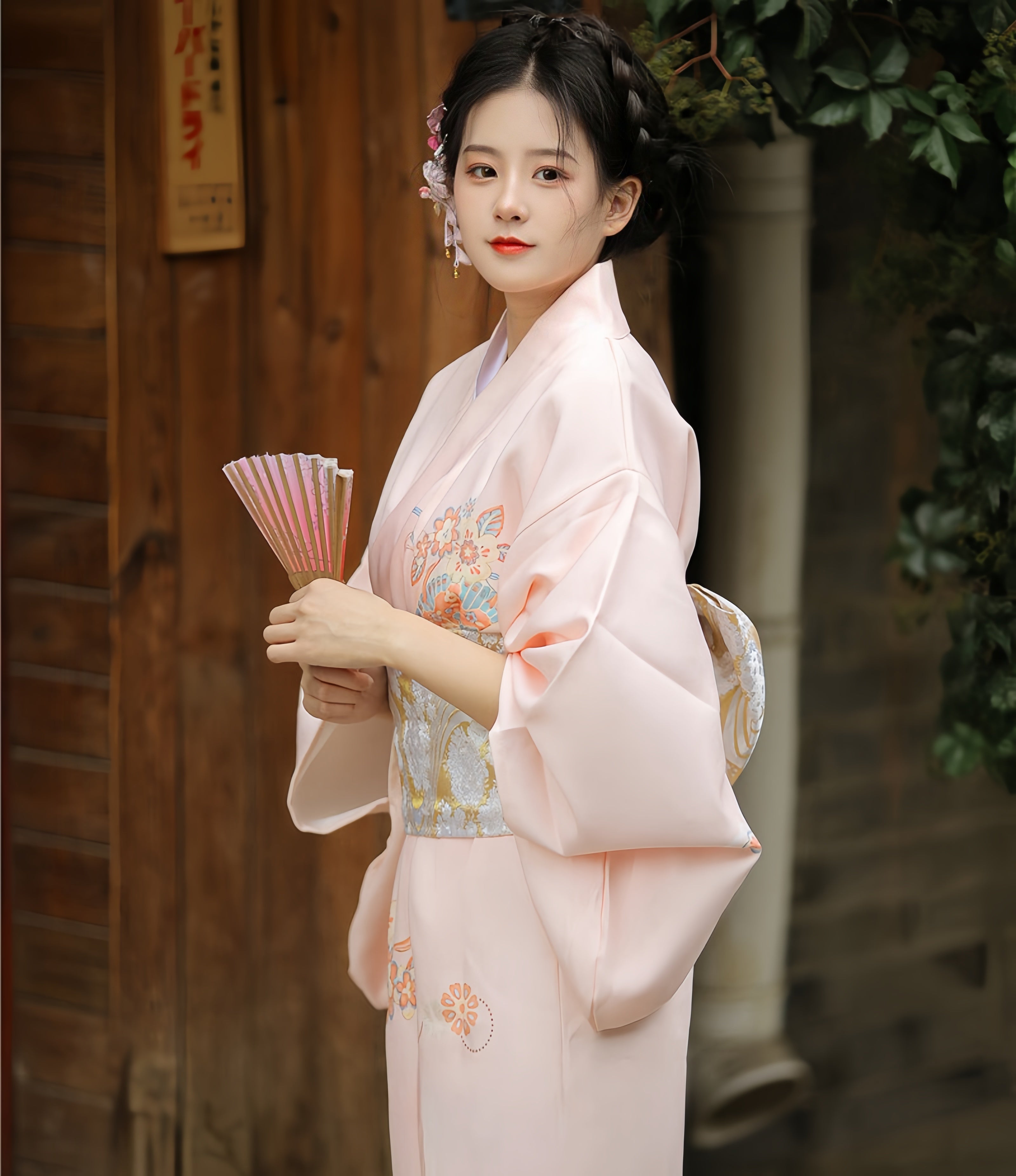 Traditional Furisode and Yukata Style Women's Traditional Japanese Kim ...