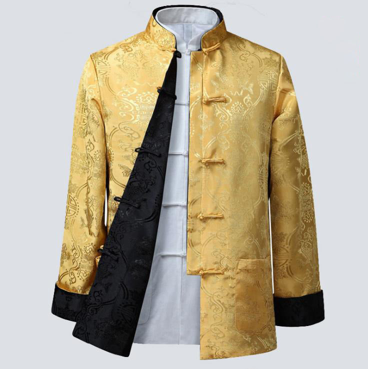 Reversible Silk Blend Auspicious Chinese Jacket – IDREAMMART