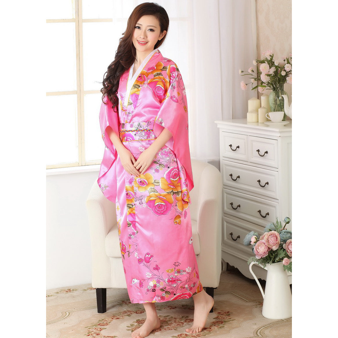 Women's Floral Traditional Japanese Kimono – IDREAMMART