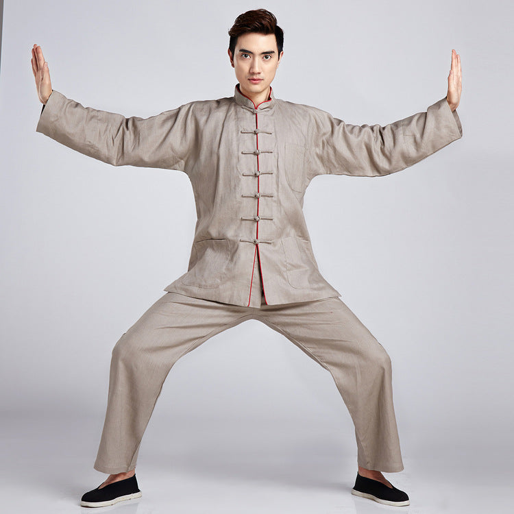 Mandarin Collar Signature Cotton Traditional Chinese Kung Fu Suit ...
