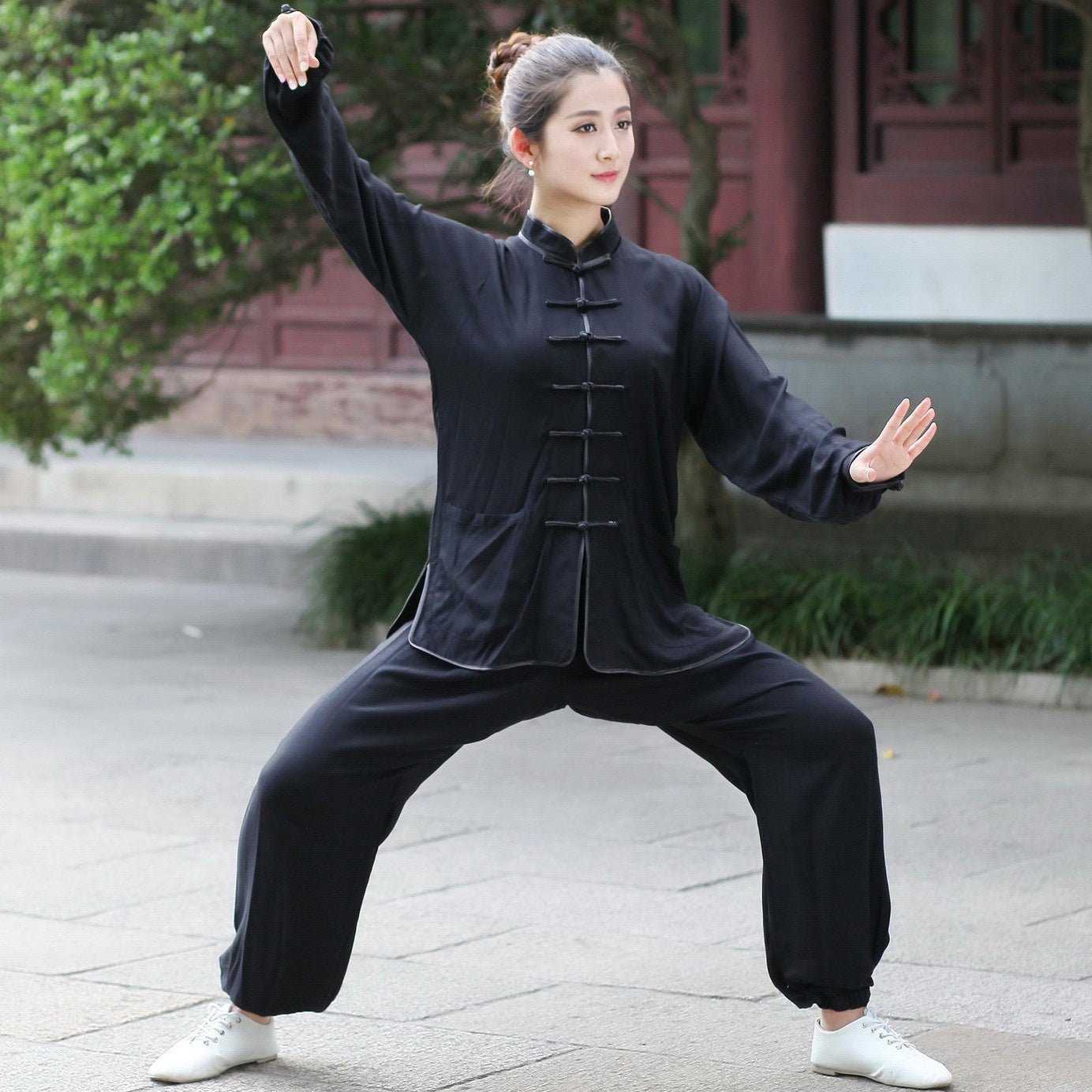 100% Cotton Women's Traditional Chinese Tai Chi Suit – IDREAMMART