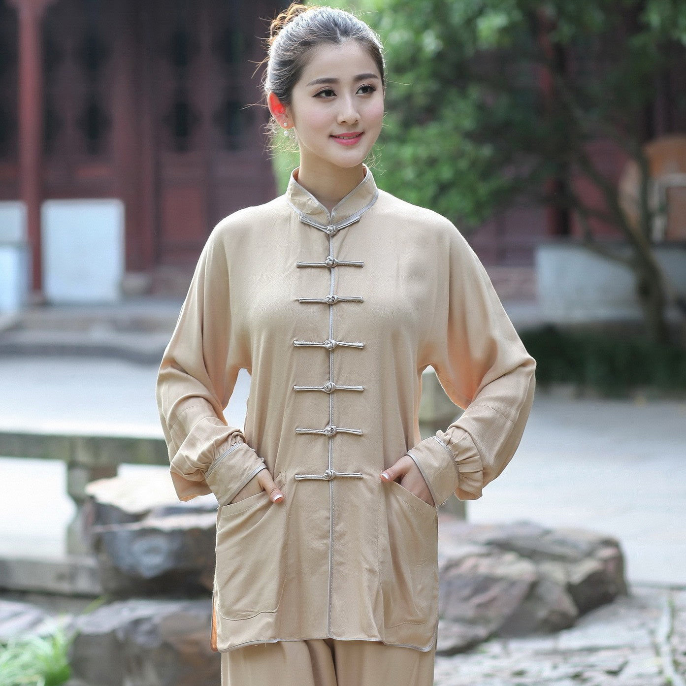 100% Cotton Women's Traditional Chinese Tai Chi Suit – IDREAMMART
