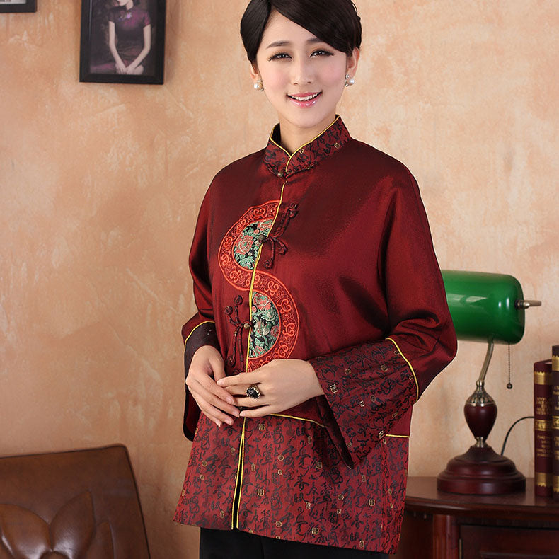 Mandarin Sleeve Chinese Style Jacket Mother's Coat – IDREAMMART