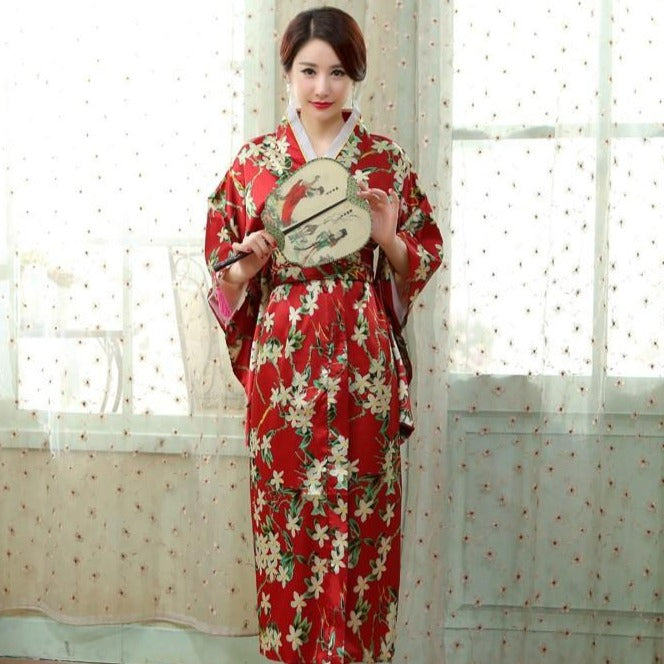 Japanese Kimono Costume Robe Vintage Yukata – IDREAMMART