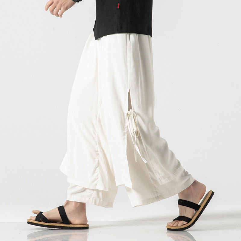 Signature Cotton Retro Chinese Style Harem Pants Zen Pants – IDREAMMART