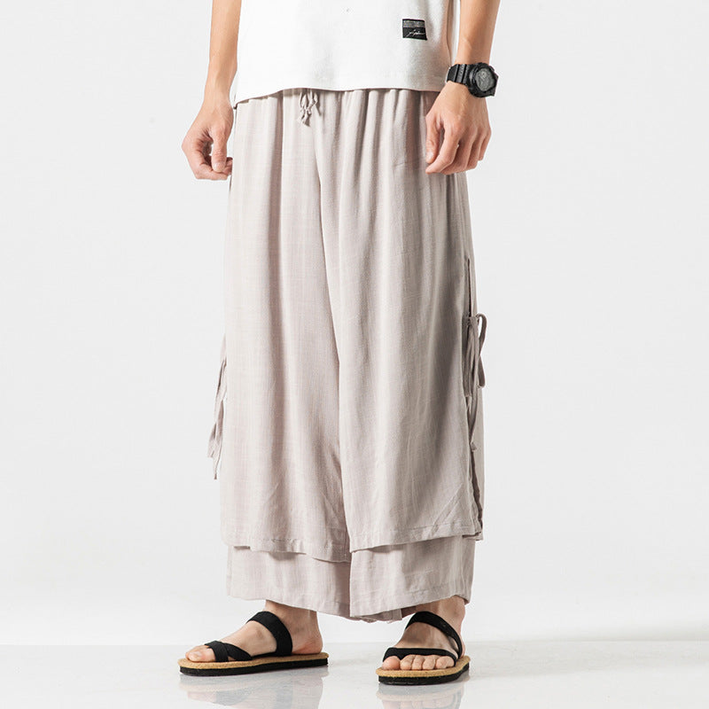 Signature Cotton Retro Chinese Style Harem Pants Zen Pants – IDREAMMART