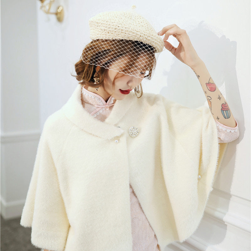 Cheongsam Matched Artificial Mink Chinese Style Shawl – IDREAMMART