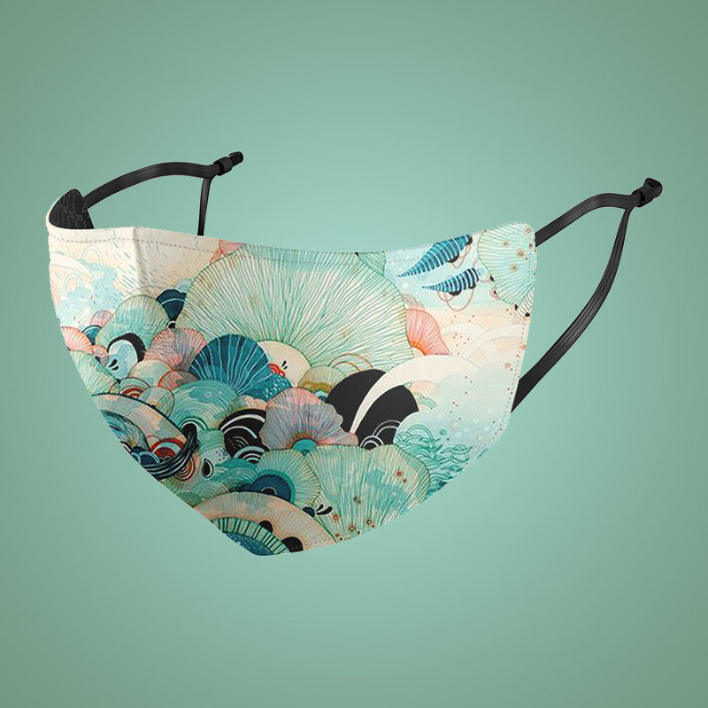 Silk Blend Double Face Mask Oriental Style Dust Mask – IDREAMMART