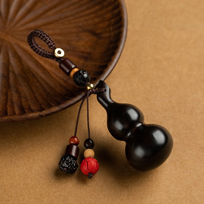Gourd Shape Sandalwood Car Key Pendant – IDREAMMART